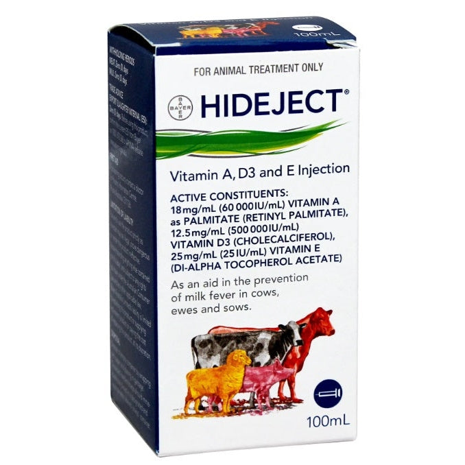 BAYER HIDEJECT VITAMIN ADE INJECTION 100ml – CVS Online Vet, Pet & Farm ...